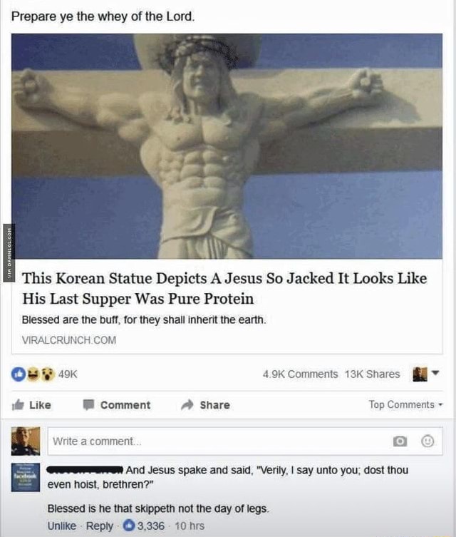 Prepare ye the whey of the Lord. This Korean Statue Depicts A Jesus So ...