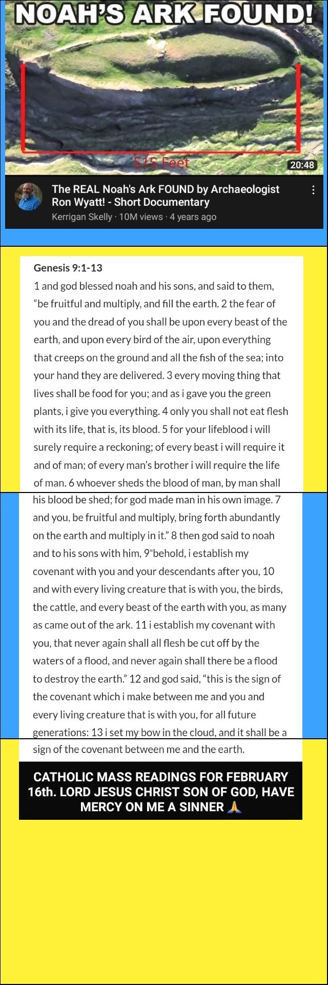NOAH'S ARK-FOUND! The REAL Noah's Ark FOUND by Archaeologist year Ron ...
