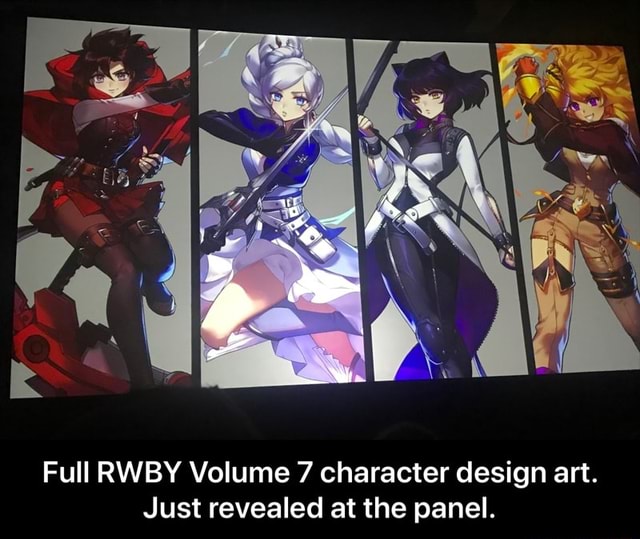 Full RWBY Volume 7 character design art. Just revealed at the panel ...