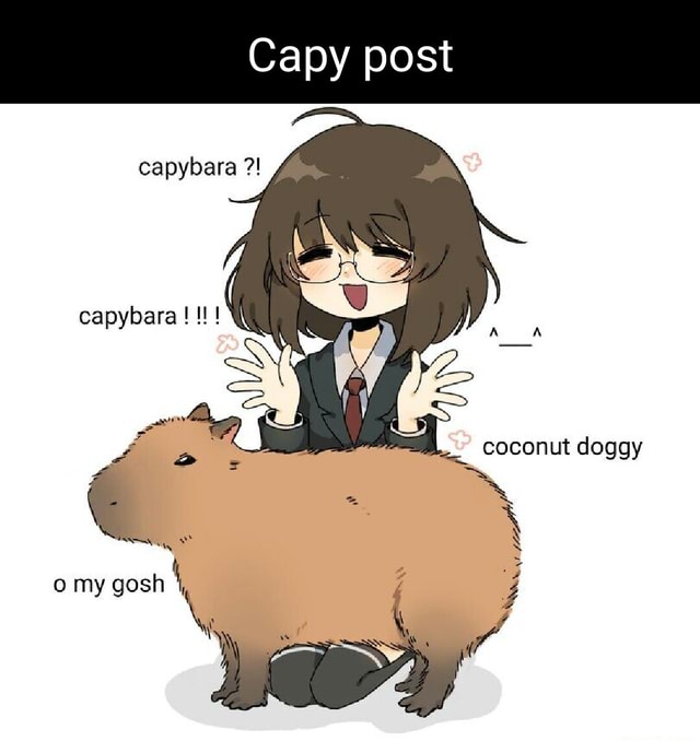 Capy post capybara capybara my coconut doggy - seo.title