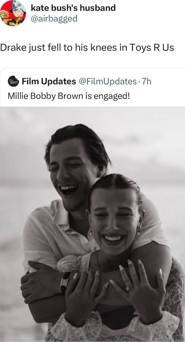 Kate bush's husband @airbagged Drake just fell to his knees in Toys R ...