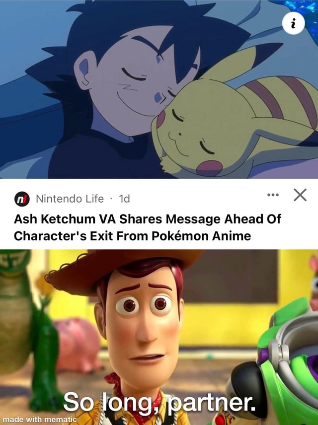 In) Nintendo Life Ash Ketchum VA Shares Message Ahead Of Character's ...