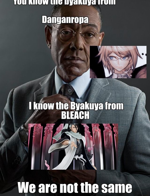 I know the Byakuya from BLEACH We are not the same - iFunny