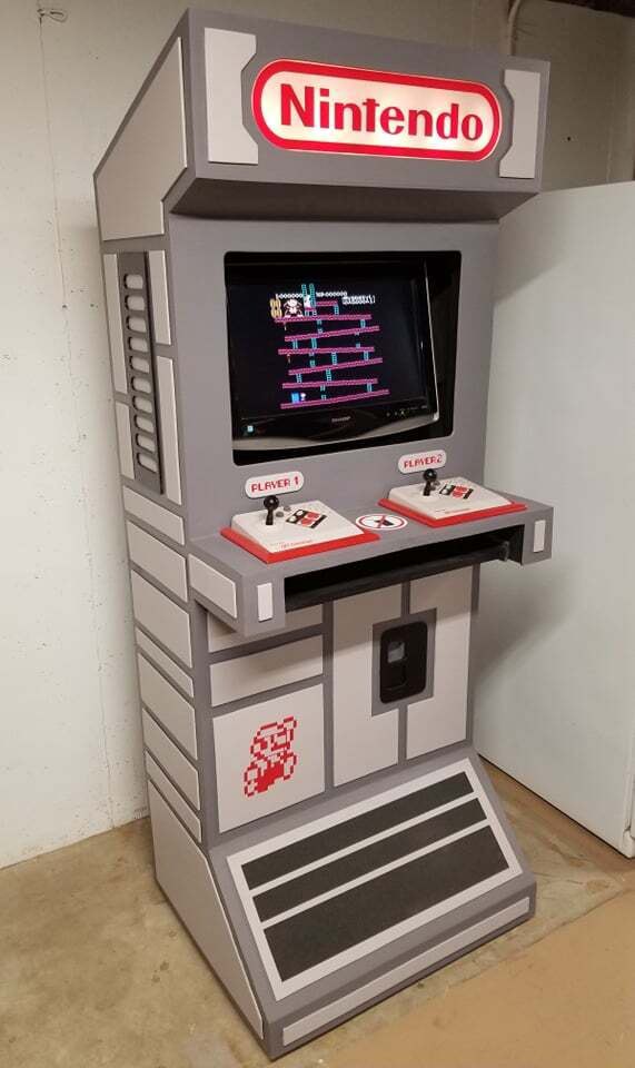 My completed NES arcade cabinet. I built this thing for about ~$300 US ...