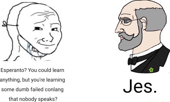 Esperanto? You could learn anything, but you're learning some dumb ...