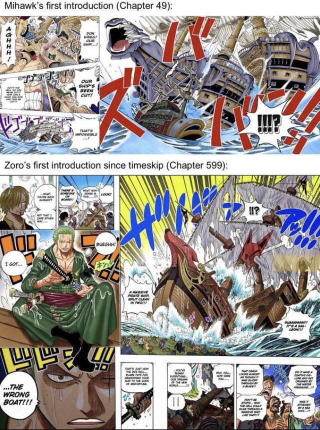 Mihawk's first introduction (Chapter 49): Zero's first intreduction ...