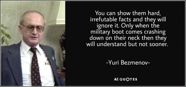 You can show them hard, irrefutable facts and they will ignore it. Only ...