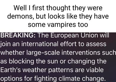 Well I I first thought they were demons, but looks like they have some ...
