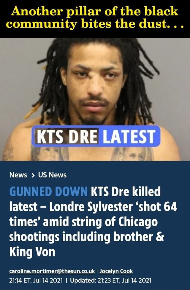 Another pillar of the black community bites the dust... KTS ORE LATEST ...