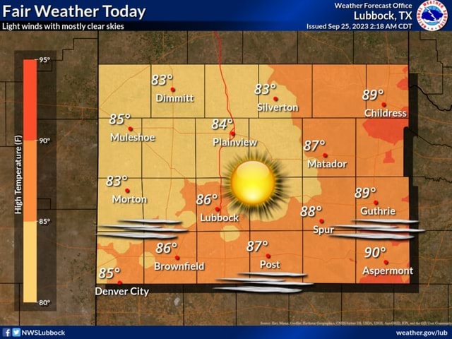 Fair Weather Today Light winds with mostly clear skies I High ...