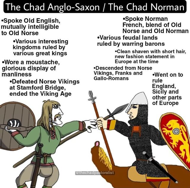 The Chad Anglo-Saxon / The Chad Norman *Spoke Old English, mutually ...