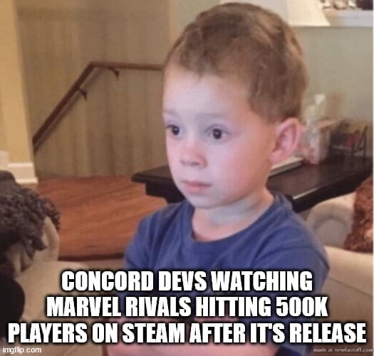 CONCORD DEWS WATCHING MARVEL RIVALS HITTING SOOK PLAYERS ON STEAM AFTER ...