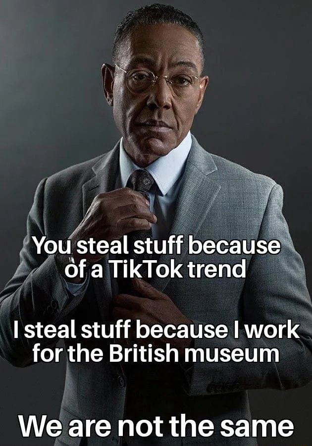 You steal stuff because of a TikTok trend I steal stuff because I work ...
