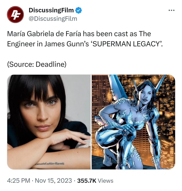 DiscussingFilm @DiscussingFilm Maria Gabriela de Faria has been cast as ...