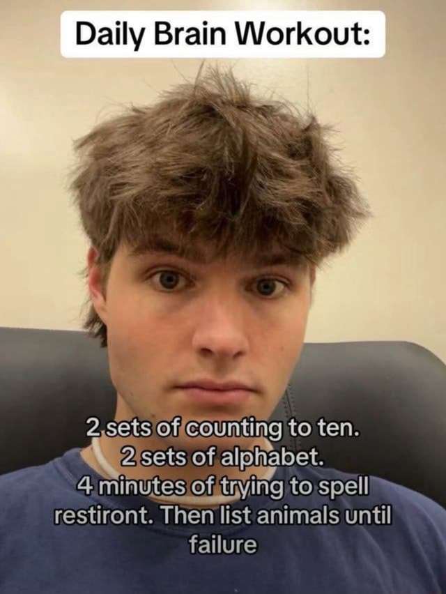 Daily Brain Workout: 2,sets of' to ten. alphabet. 2 sets of 4 minutes ...