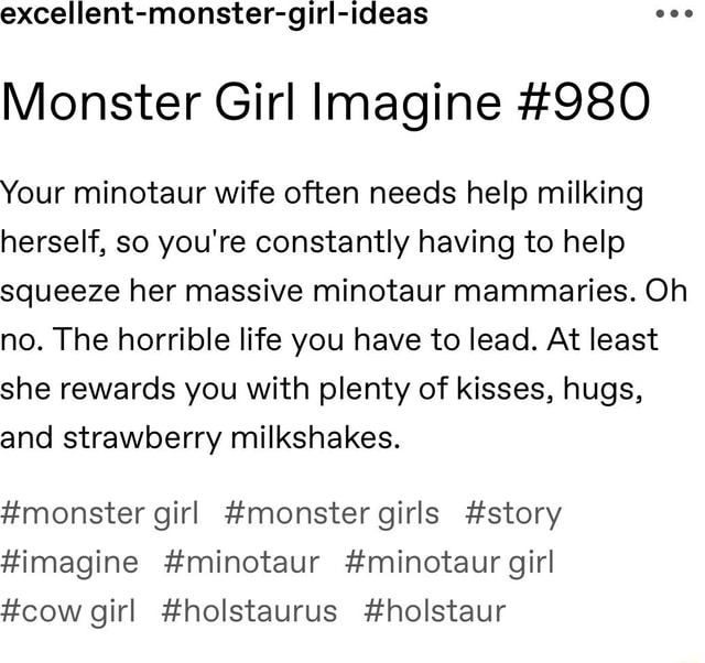 Excellent-monster-girl-ideas Monster Girl Imagine #980 Your minotaur ...