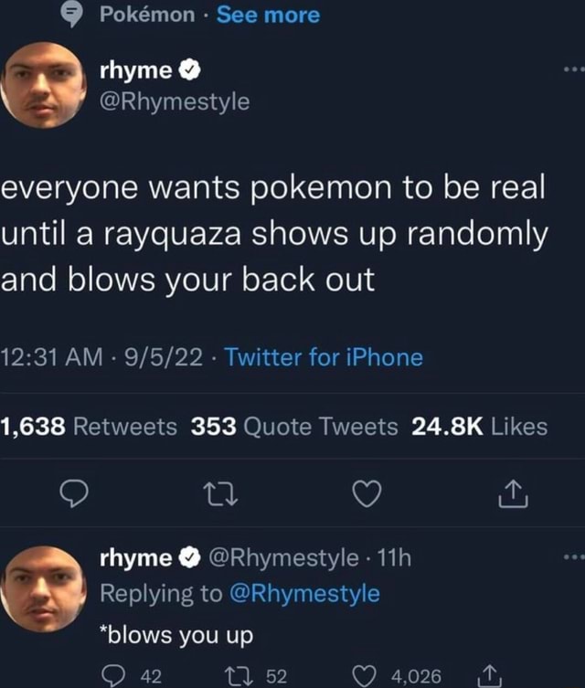 Pokmon See more rhyme @Rhymestyle everyone wants pokemon to be real ...