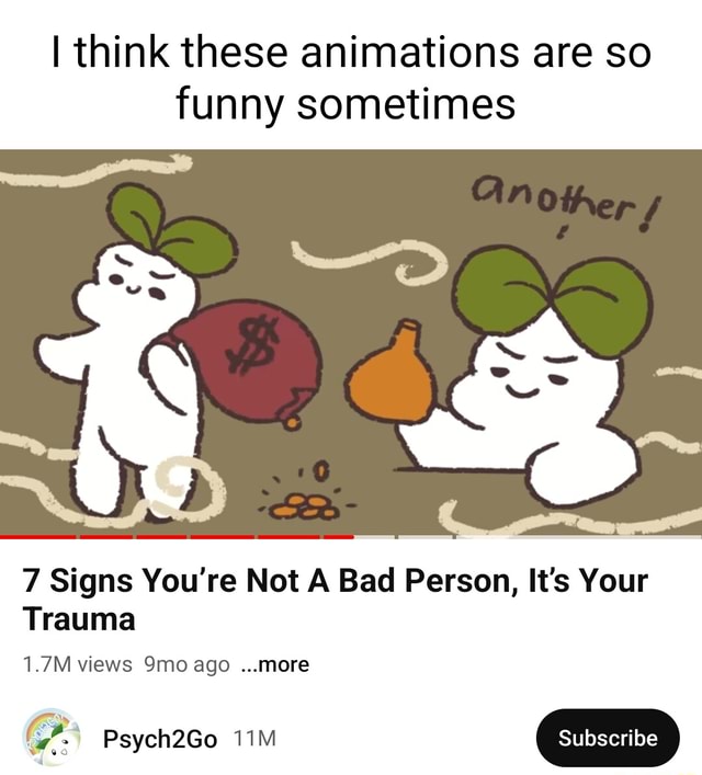 I think these animations are so funny sometimes 7 Signs You're Not A ...