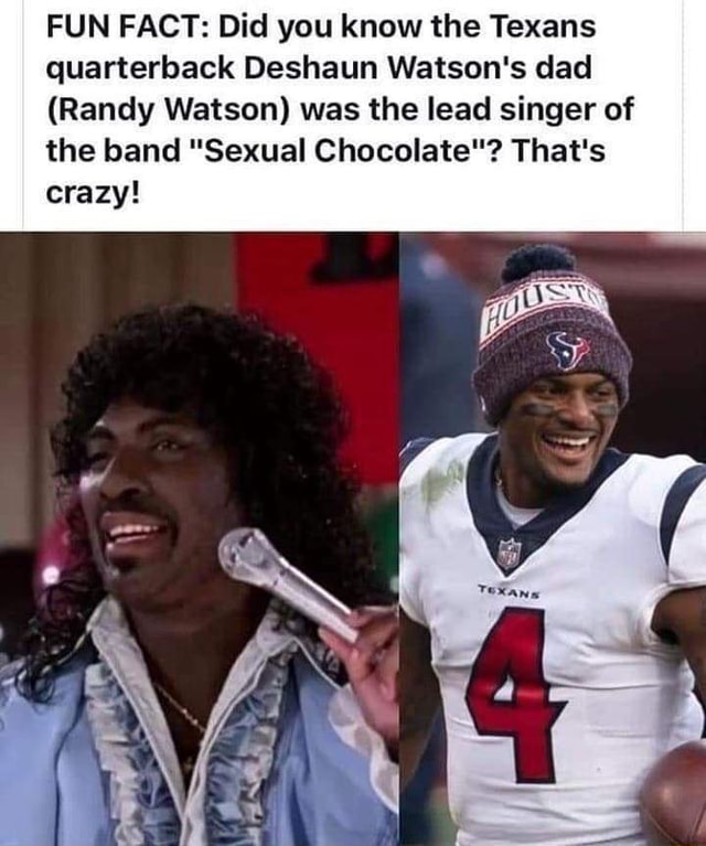 FUN FACT: Did you know the Texans quarterback Deshaun Watson's dad ...
