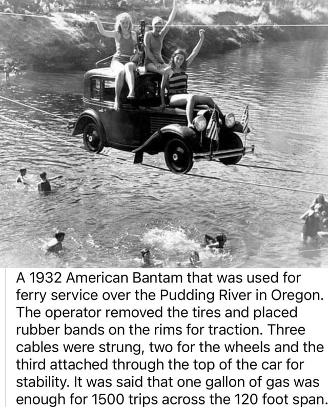 A 1932 'American Bantam that was used for ferry service over the ...