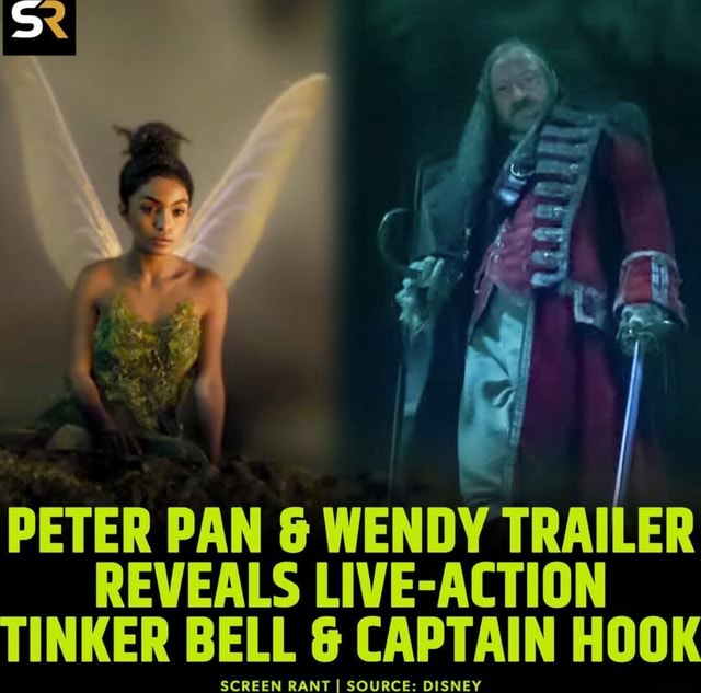 PETER PAN & WENDY REVEALS LIVE-ACTION TINKER BELL & I CAPTAIN HOOK ...