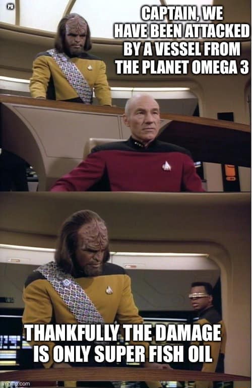 Captain! - we HAVE BEEN ATTACKED BY A VESSEL FROM THE PLANET OMEGA ...