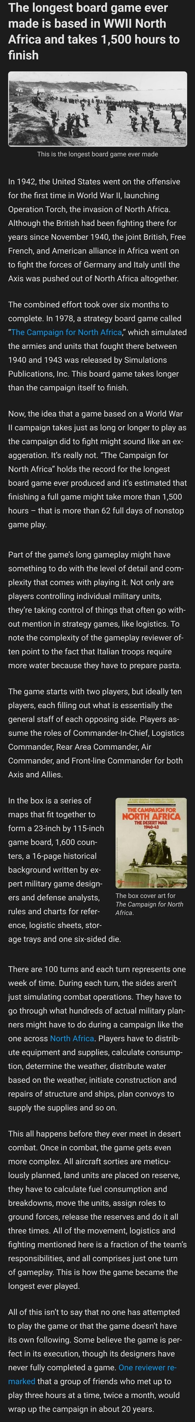The Longest Board Game Ever Made Is Based In WWII North Africa And the-longest-board-game-ever-made-is-based-in-wwii-north-africa-and