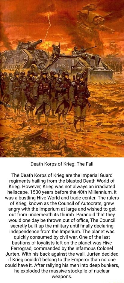 Death Korps of Krieg: The Fall The Death Korps of Krieg are the ...