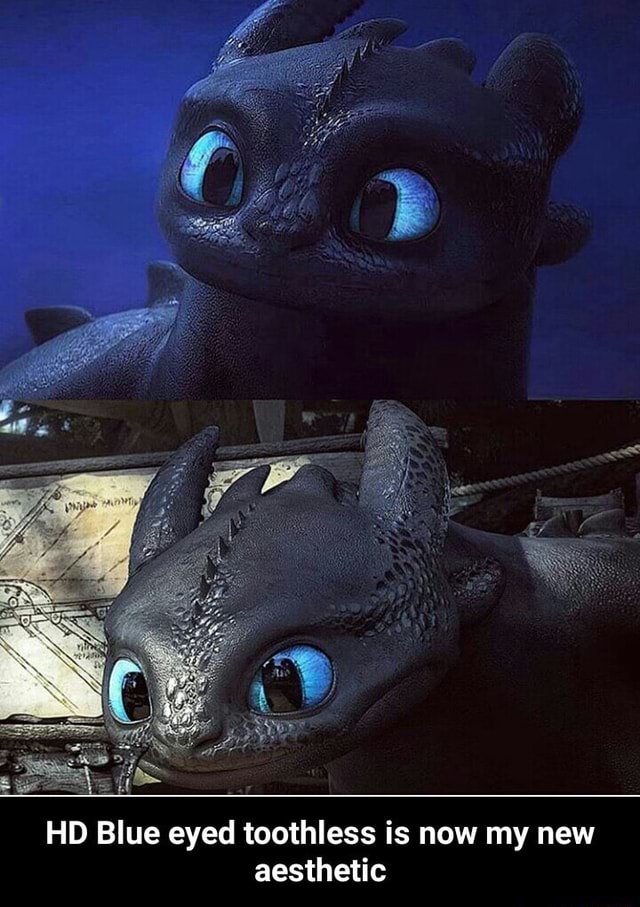 HD Blue eyed toothless is now my new aesthetic - HD Blue eyed toothless ...