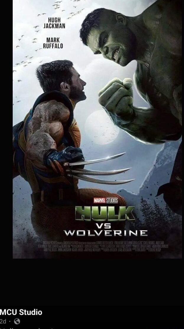 HUGH JACKMAN MARK RUFFALO MARVEL STUDIOS vs WOLVERINE MCU Studio - iFunny