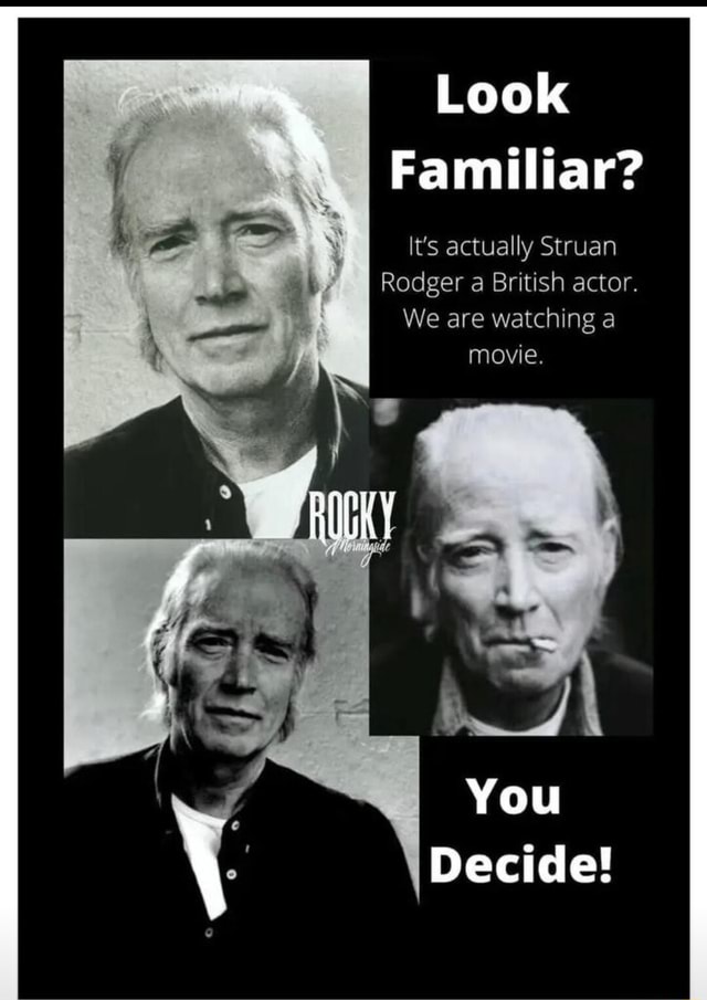 Look Familiar? It's actually Struan Rodger a British actor. We are ...