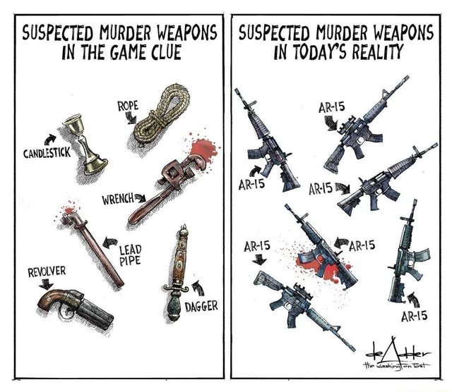 SUSPECTED MURDER WEAPONS I I SUSPECTED MURDER WEAPONS IN THE GAME CLUE ...