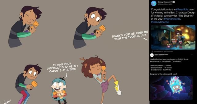 Disney Channel PR@ Congratulations to the #Amphibia team for winning in ...
