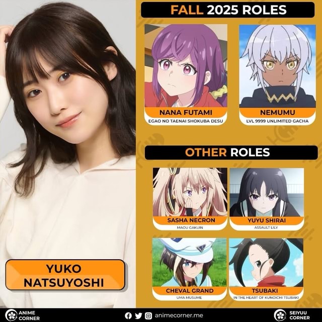 FALL 2025 ROLES NANA FUTAMI NEMUMU EGAO NO TAENAI SHOKUBA DESU OTHER ...