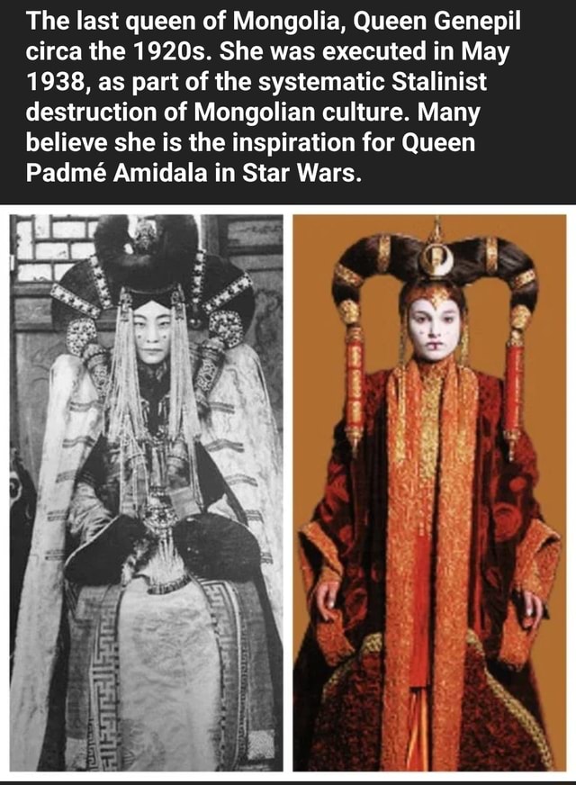 The last queen of Mongolia, Queen Genepil circa the 1920s. She was ...