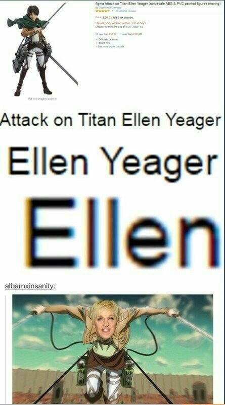 Attack on Titan Ellen Yeager Ellen Yeager - iFunny
