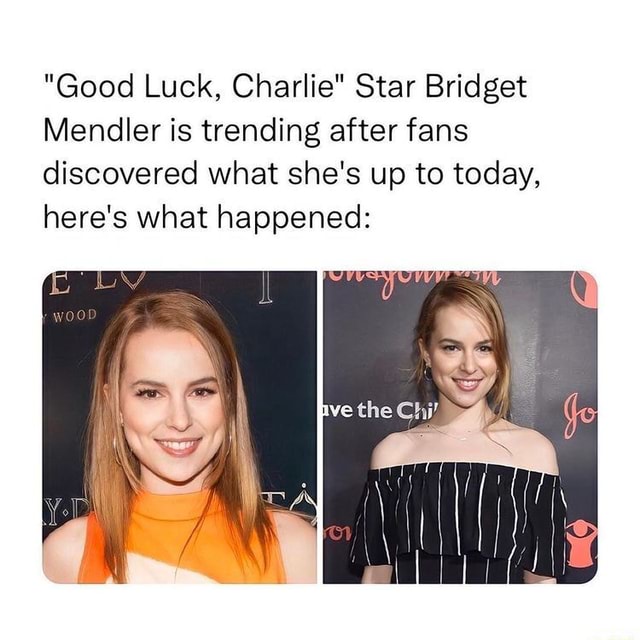 "Good Luck, Charlie" Star Bridget Mendler is trending after fans ...