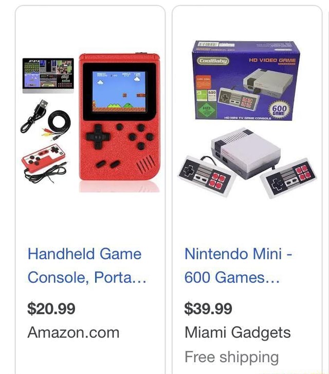 ?9 Handheld Game Console, Porta... $20.99 Nintendo Mini - 600 Games ...