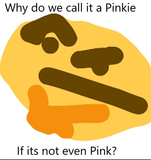 Why do we call it a Pinkie If its not even Pink? - iFunny