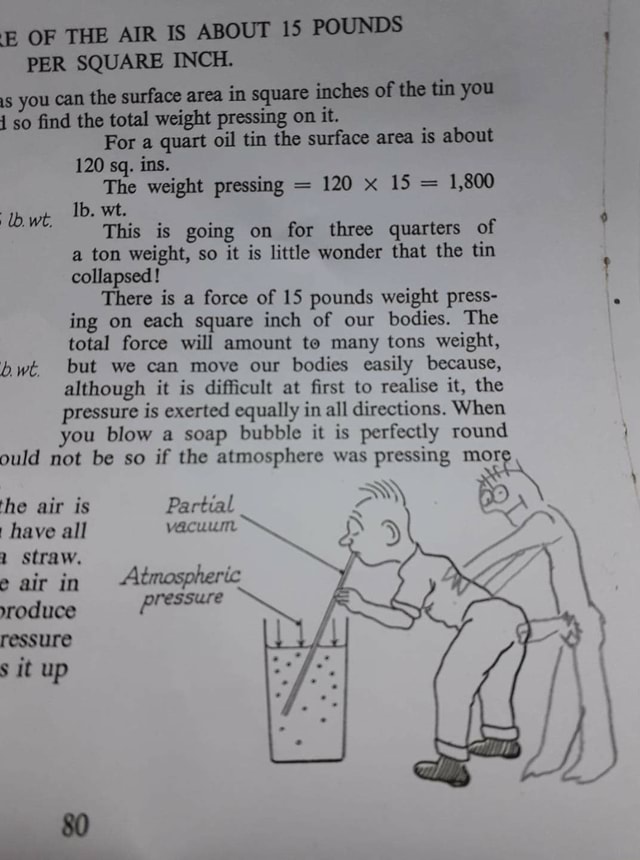 OF THE AIR IS ABOUT 15 POUNDS PER SQUARE INCH. .s you can the surface ...