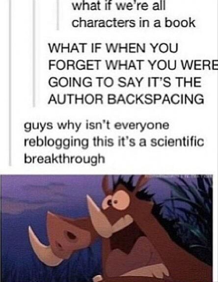 What if we re all characters in a book WHAT IF WHEN YOU FORGET WHAT YOU ...