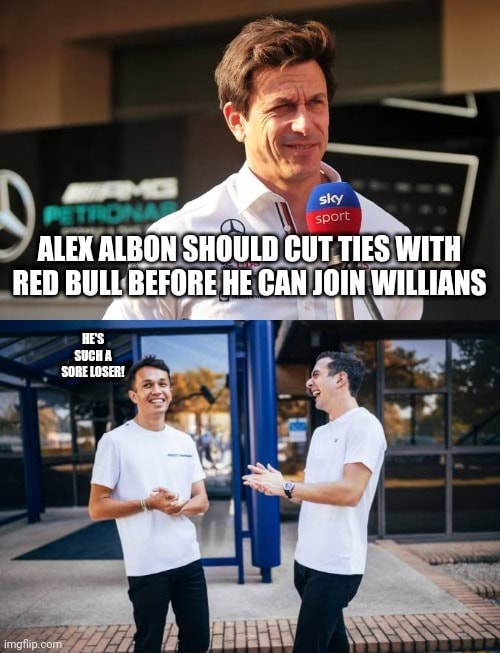 ALEX ALBON SHOULD CUT TIES WITH RED BULL BEFORE HE CAN JOIN WILLIANS ...