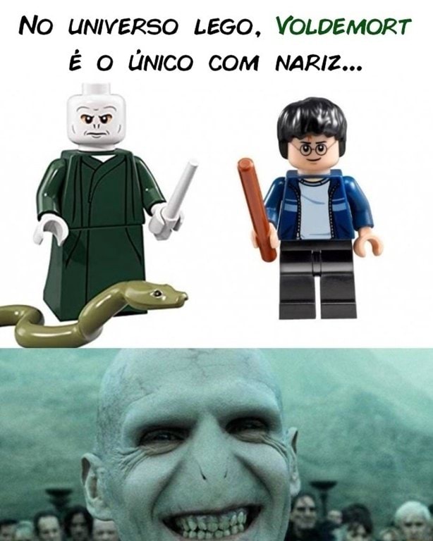 NO UNIVERSO LEGO, VOLDEMORT É O ÚNICO COM NARIZ... - iFunny Brazil