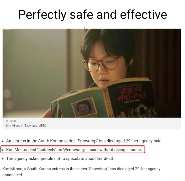 Perfectly safe and effective Kim Mi-soo in "Snowdrop." JTBC An actress ...