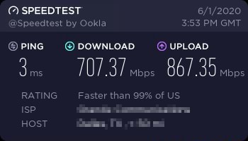 Slow day with Gigabit Internet - SPEEDTEST @Speedtest by Ookla PM GMT ...