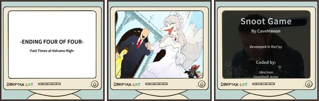 Snoot Game By CaveManon in Coded by: -ENDING FOUR OF FOUR- Fast Times ...