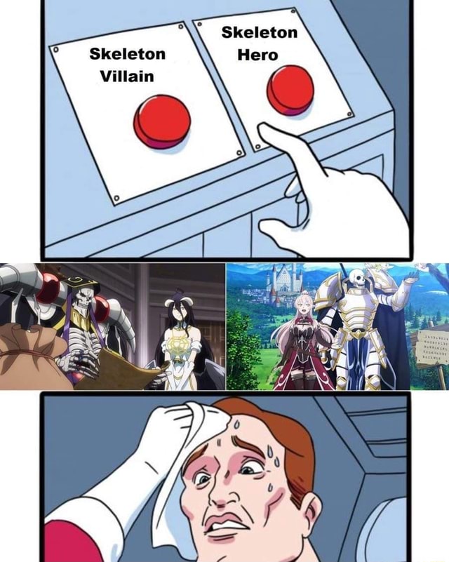 Skeleton Skeleton Hero Villain - iFunny
