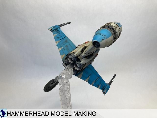 Bandai 1:72 B-Wing with custom paint job completed. - HAMMERHEAD MODEL ...
