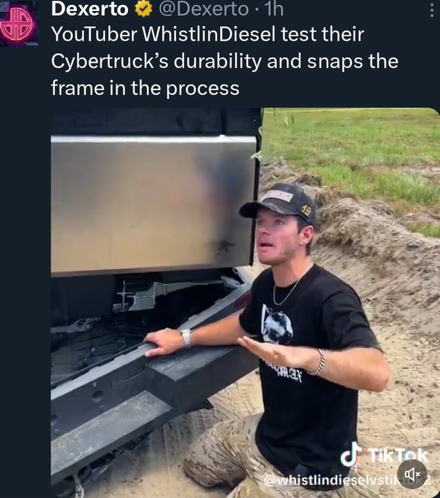 Dexerto @Dexerto th YouTuber WhistlinDiesel test their Cybertruck's ...