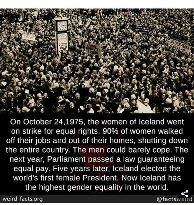 Solidarity Or Se On October 24 1975 The Women Of Iceland Went On